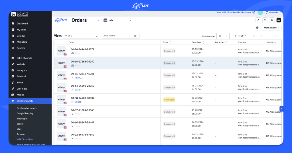 M2E Multichannel Connect